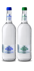 Glass Bottled Water - Highland Spring